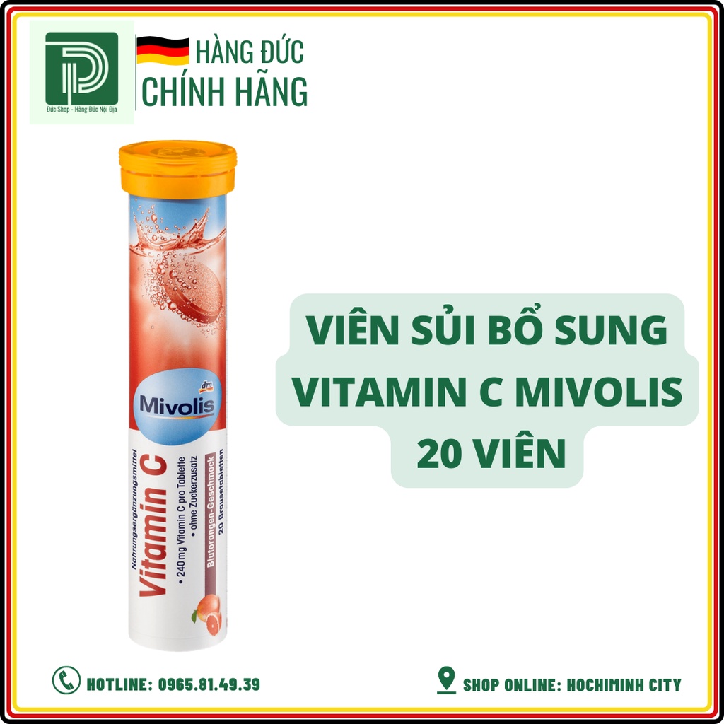 Domestic GERMAN PRODUCTS - Mivolis Vitamin C Effervescent Tablets - 20 tablets | Shopee Singapore