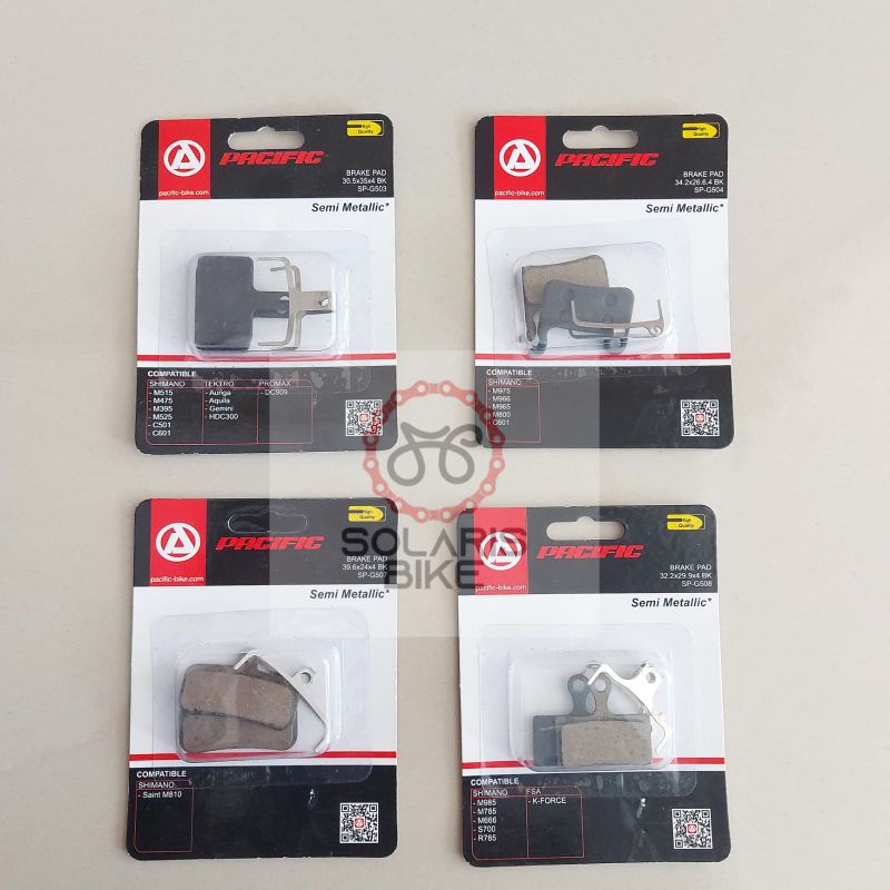 Pacific Disc Brake Pads MTB Bicycle Disc Brake Pad Square Model Box ...
