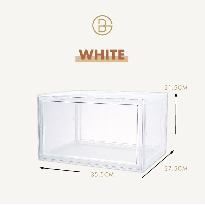Transparent Shoe Box | Front and Side View Organizer | Storage | Shopee ...