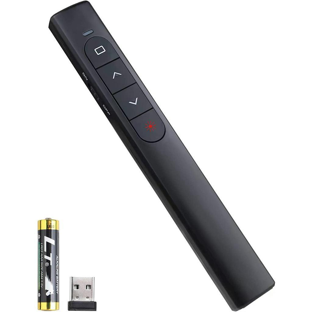 Presentation Clicker for PPT Wireless Presentater Remote, Laser Pointer ...