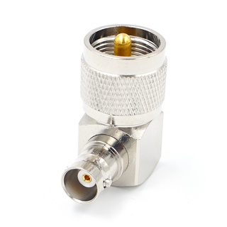1PCS UHF PL-259 Male to BNC Female Right Angle Adapter Connector UHF ...