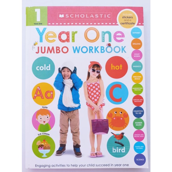 Scholastic Year One Jumbo Workbook (with stickers and certificate ...
