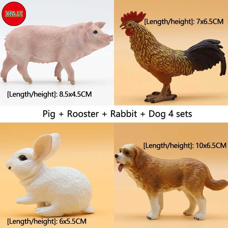 Poultry Animals Farm Model Simulation Chicken Dog Big Buffalo Sheep ...