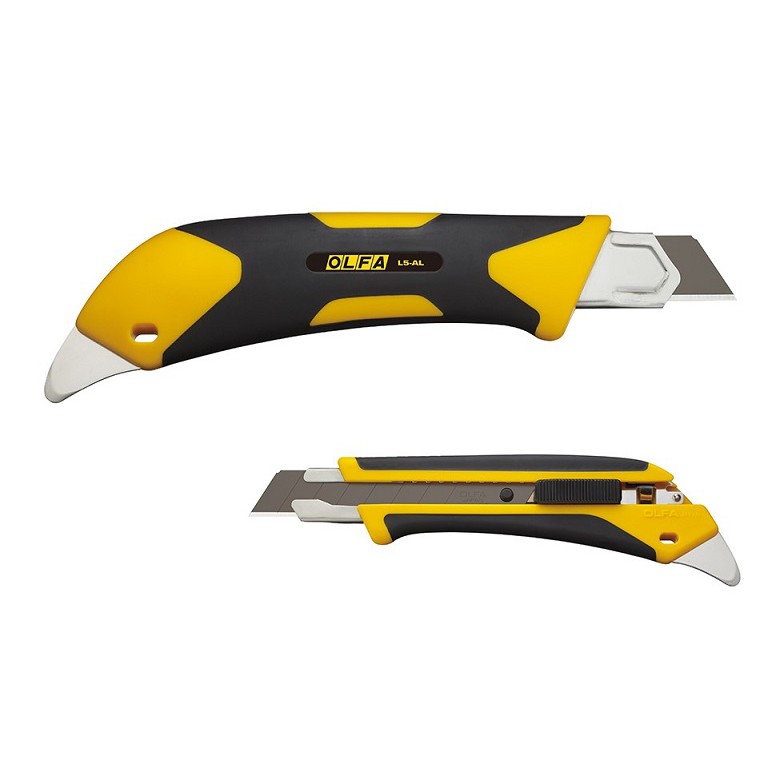 +Fufuli+OLFA L5-AL/L-5 Large Utility Knife Anti-Slip Working (Automatic Locking/Rotary Knob ...
