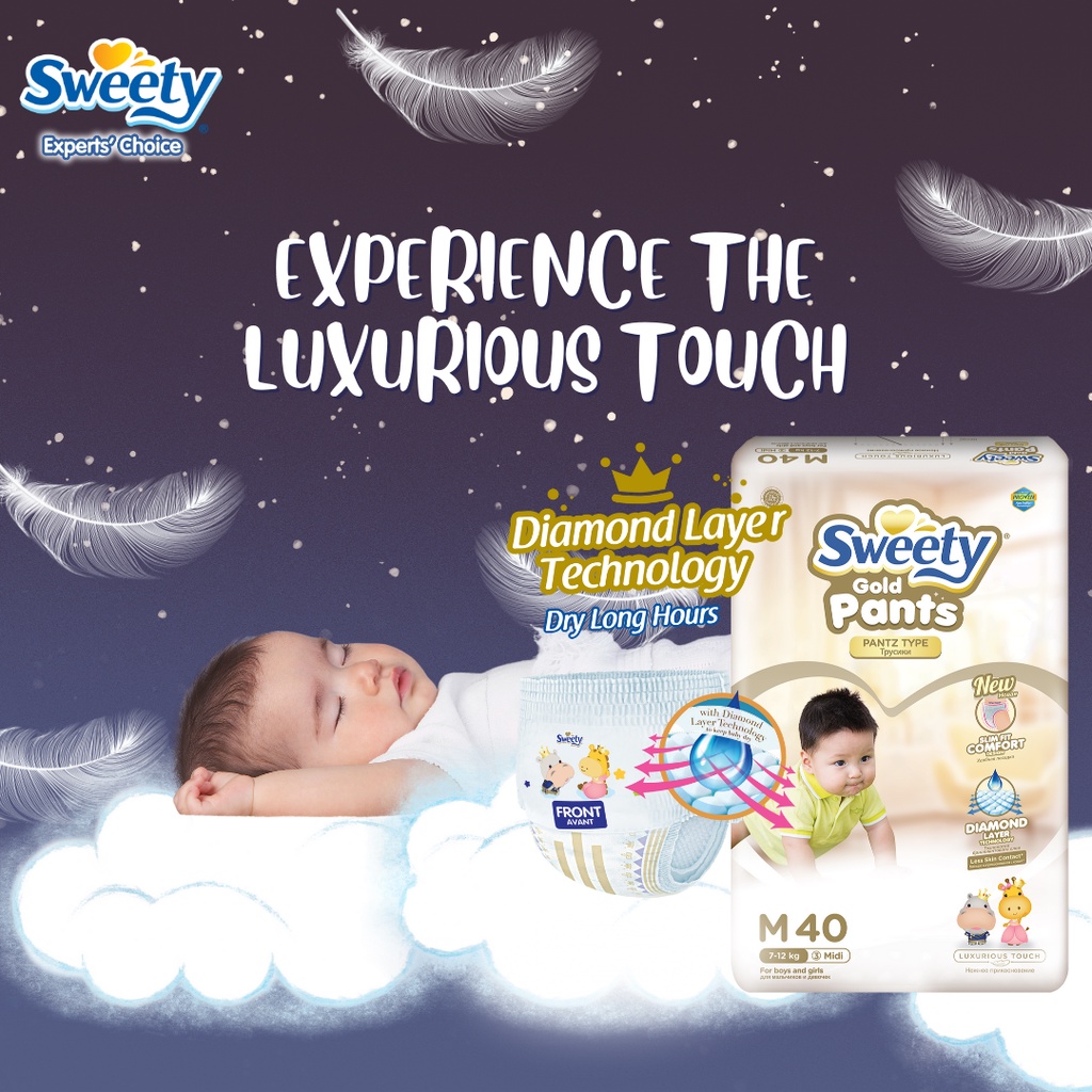 Sweety Gold Baby Diaper Pants - Sweety Care | Shopee Singapore