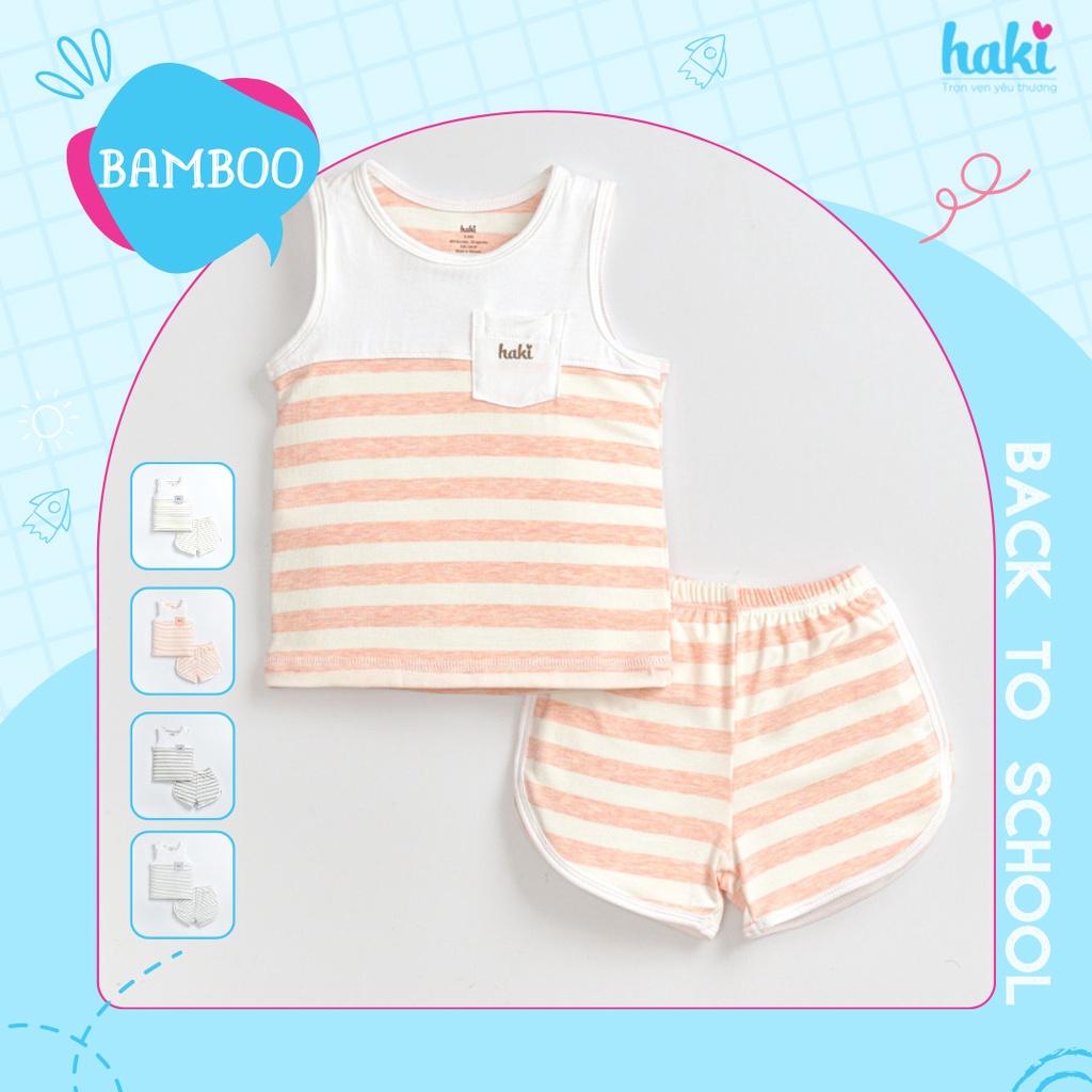 Three-hole set Sleeveless Haki baby color combination super soft ...