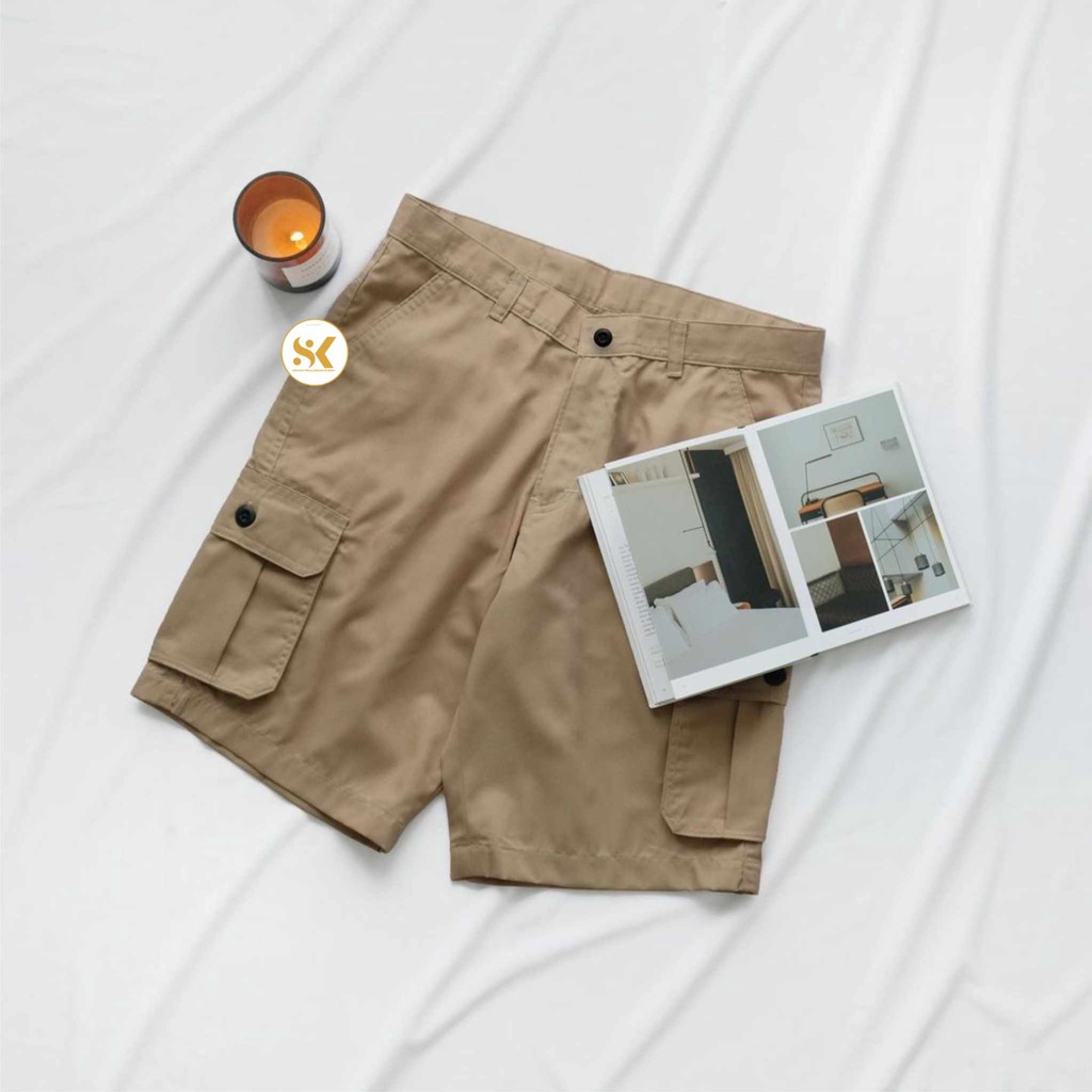 HITAM Premium Short CARGO Pants Black ARMY MOCCA NAVY Gray CREAM SIZE 27-38 | Shopee Singapore