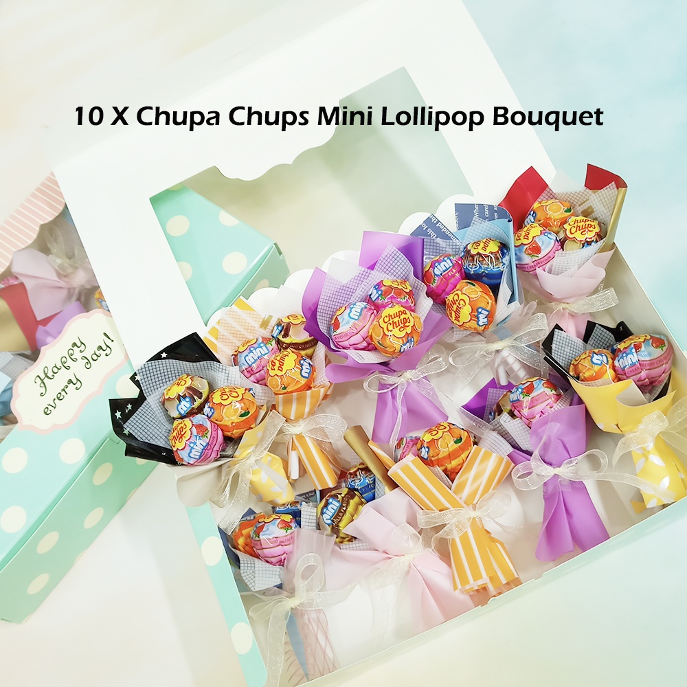 Wedding Birthday Party Door Doorgift Chupa Chups Mini Lollipop Bouquet ...