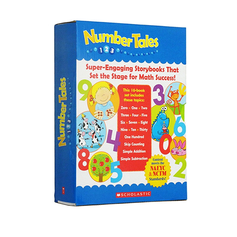 Number Tales 16 Books set English Books For Children Learning Math Book