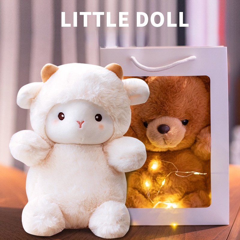 New cute sheep plush toy animal soft toy bear plushie baby elephant ...