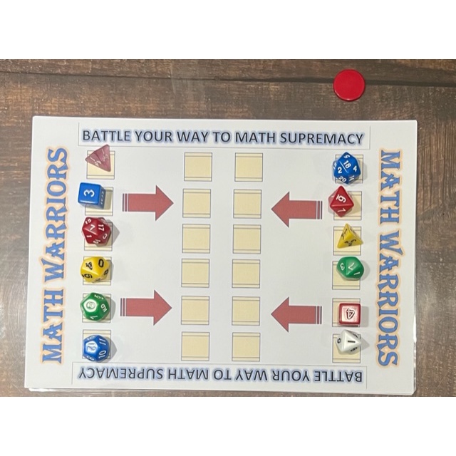 EDUCATIONAL MATH WARRIORS MENTAL CHALLENGE DICE GAME (AGE 4 ABOVE ...
