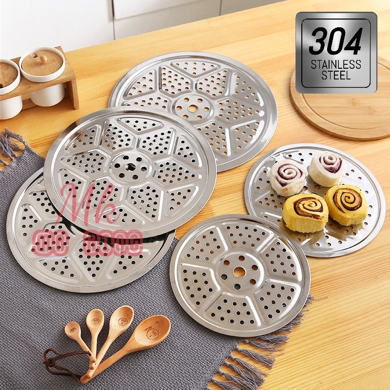 SUS304 Stainless Steel Steamer Plate Steaming Tray/Hidangan Kukus/Steam ...
