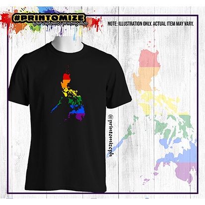 PRIDE SHIRT 20 | LGBTQIA+ | RAINBOW PHILIPPINE MAP | PRINTOMIZE ...