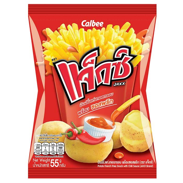CALBEE JAXX POTATO FRENCH FRIES SNACK WITH CHILI SAUCE [Thailand ...