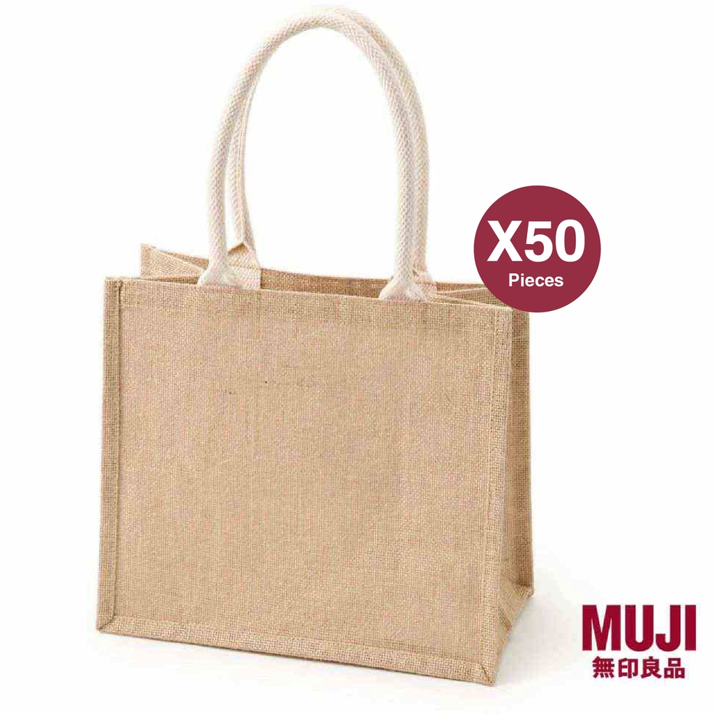 [Bundle Set 50 ] MUJI Jute Bag B5 | Shopee Singapore