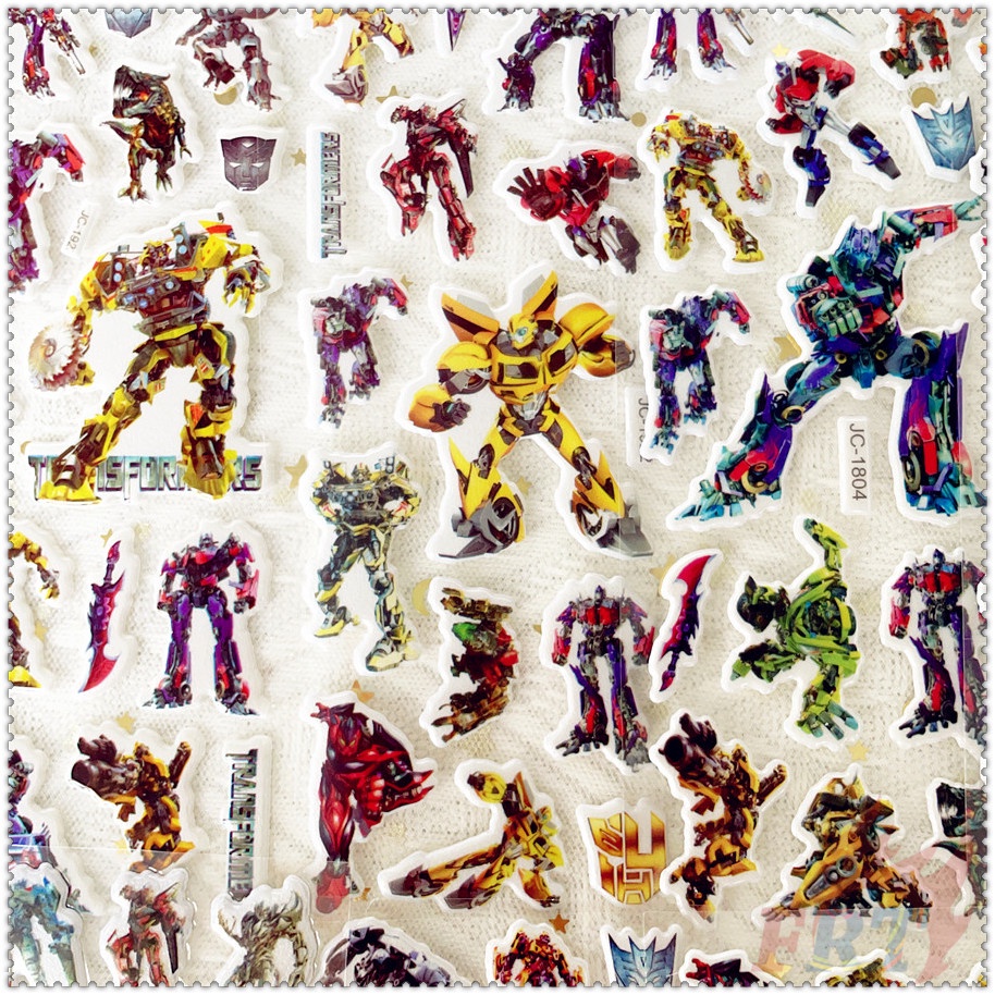 Transformers Q-2 DIY Rewards Sticker 1 Sheet 3D Puffy Bubble Stickers ...