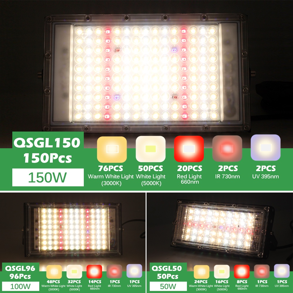 LED Grow Light Full Spectrum 220V 50W 100W 150W Plant Growing Lamp ...