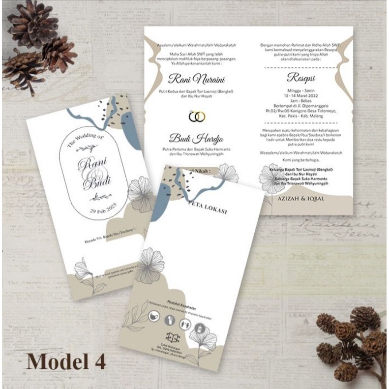 Rustic invitation / circumcision invitation circumcision wedding ...