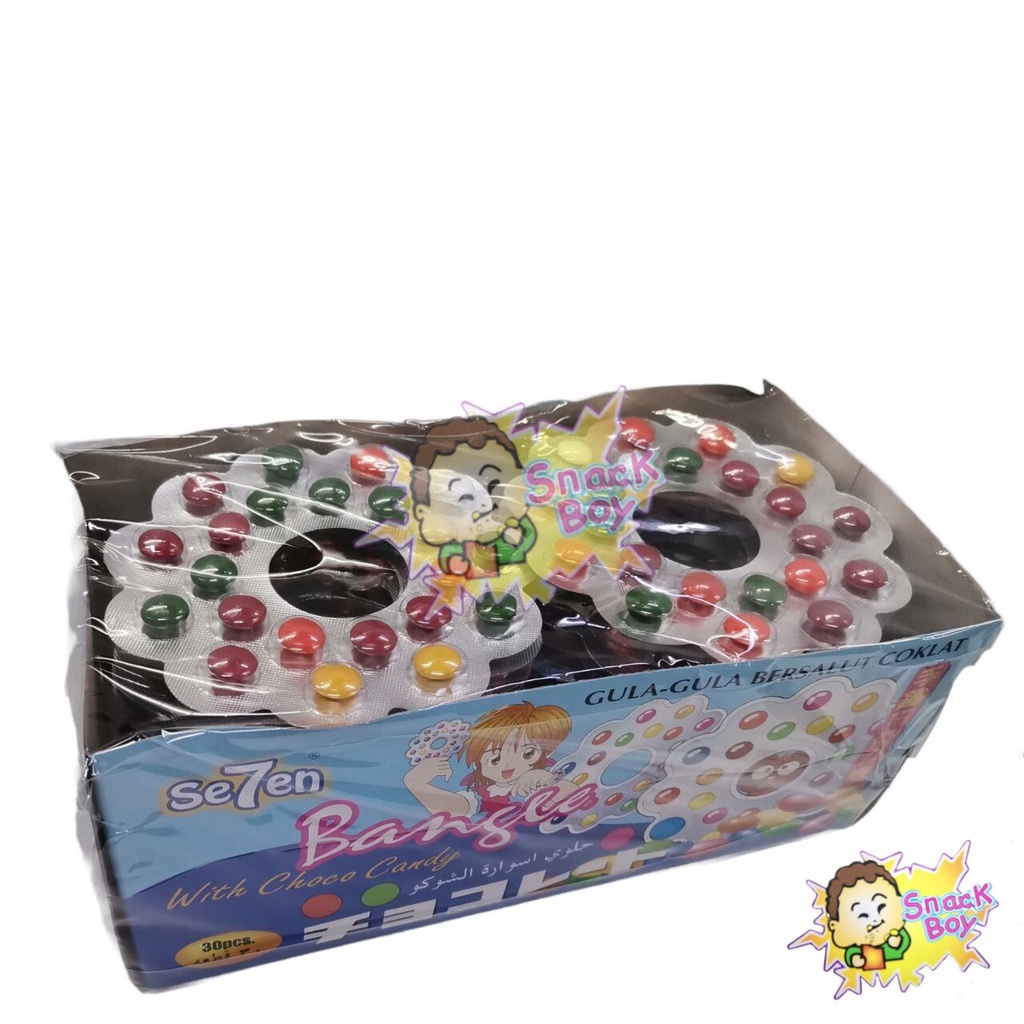 Se7en Flower Choco Bean Bangle candy Chocolate Coated Sugar 30pcs ...