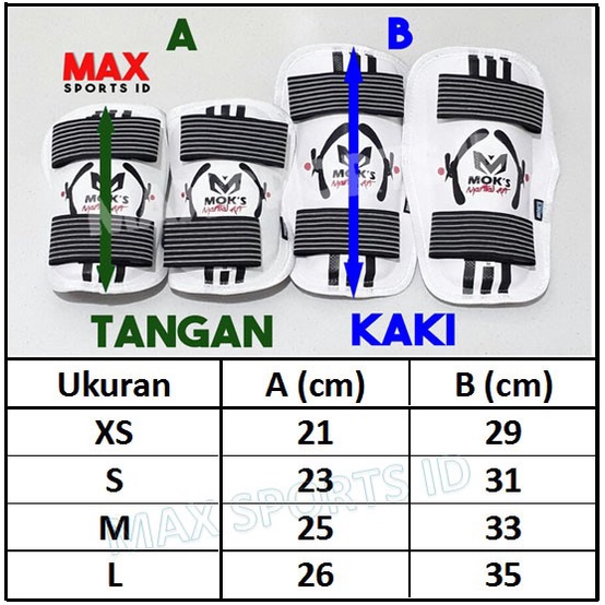 Moks Arm & Shin Guard / Taekwondo Dekker (Hand And Feet Protector ...