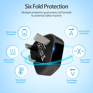 UK Plug 3 Pin Regulatory 5V 1A Universal Travel Charging Head British ...