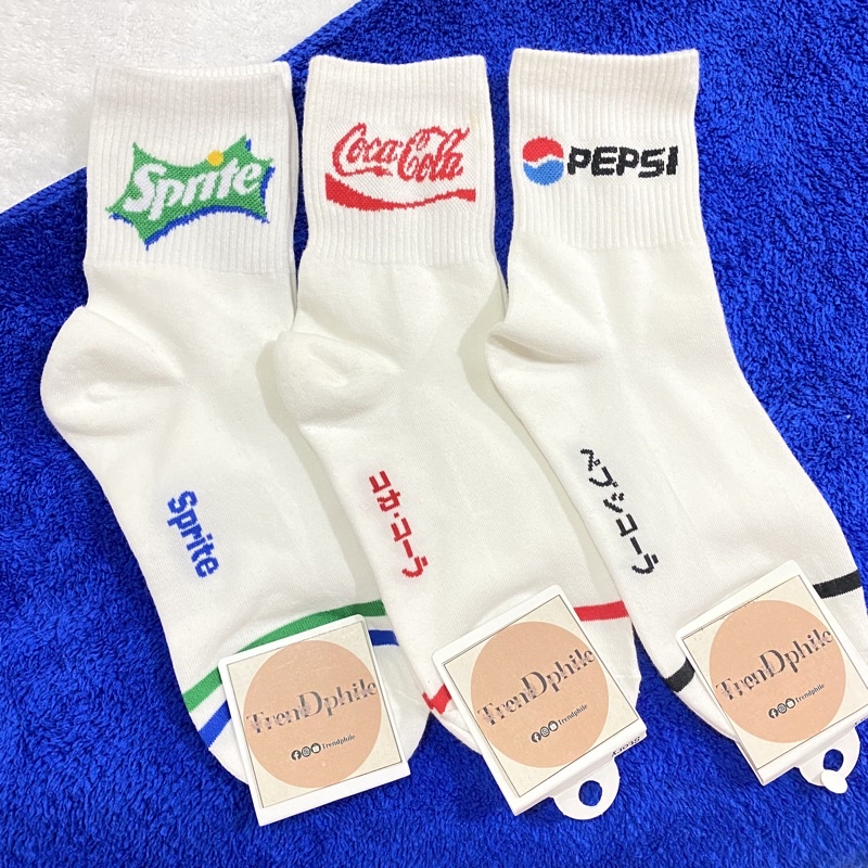 Coca Cola-Pepsi-Sprite -Softdrinks Iconic Socks • [DH] | Shopee Singapore