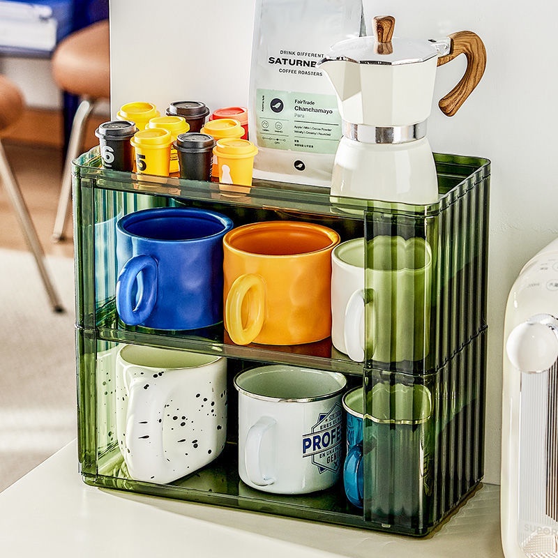 Water Cup Storage Shelf Desktop Put Cup Tea Cup Mug Storage Rack Dining ...