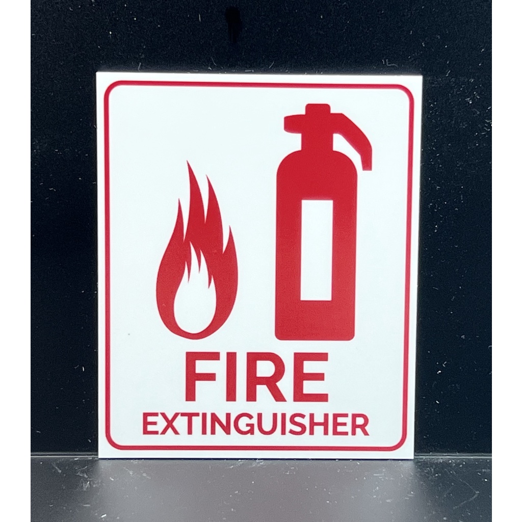 FIRE EXTINGUISHER SIGNAGE | Shopee Singapore