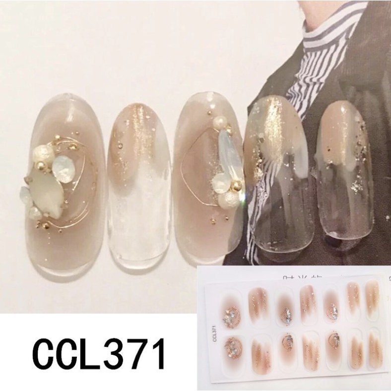 14pcs/set Fashion Nail Sticker Waterprrof Lovely Nail Art Nail Sticker ...