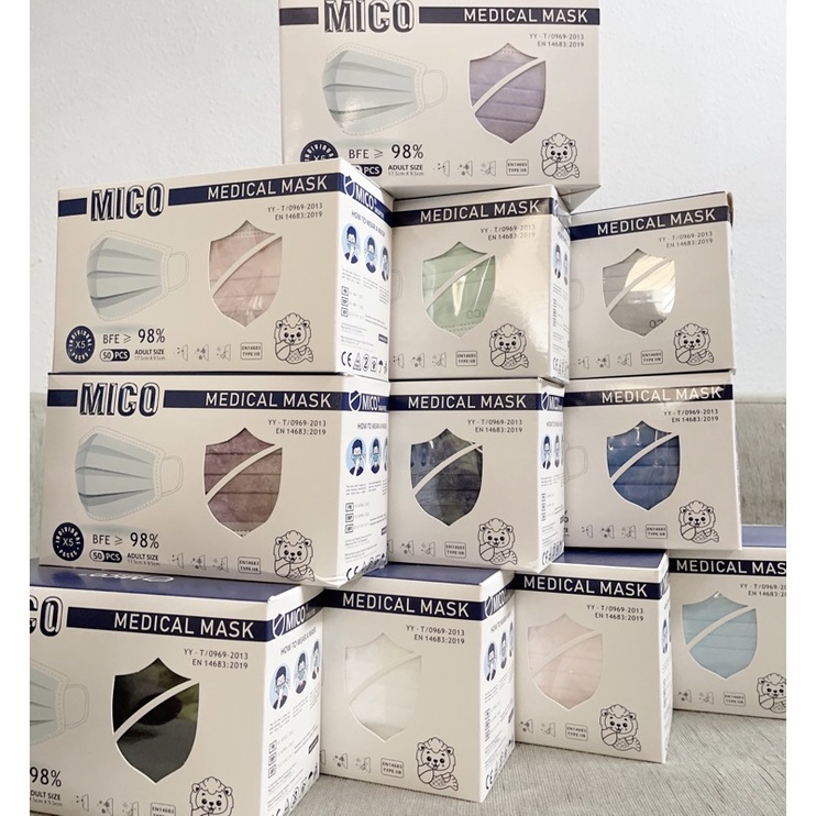 [SG BRAND] MICO Adult 3ply Medical Surgical Mask BEF>98% Disposable ...
