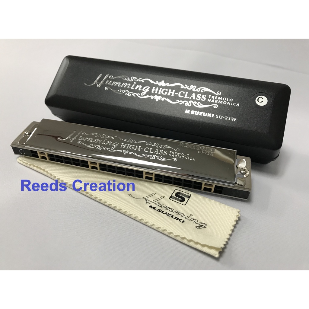 Suzuki Harmonica Tremolo Humming Highclass SU21W. Made in Japan ...