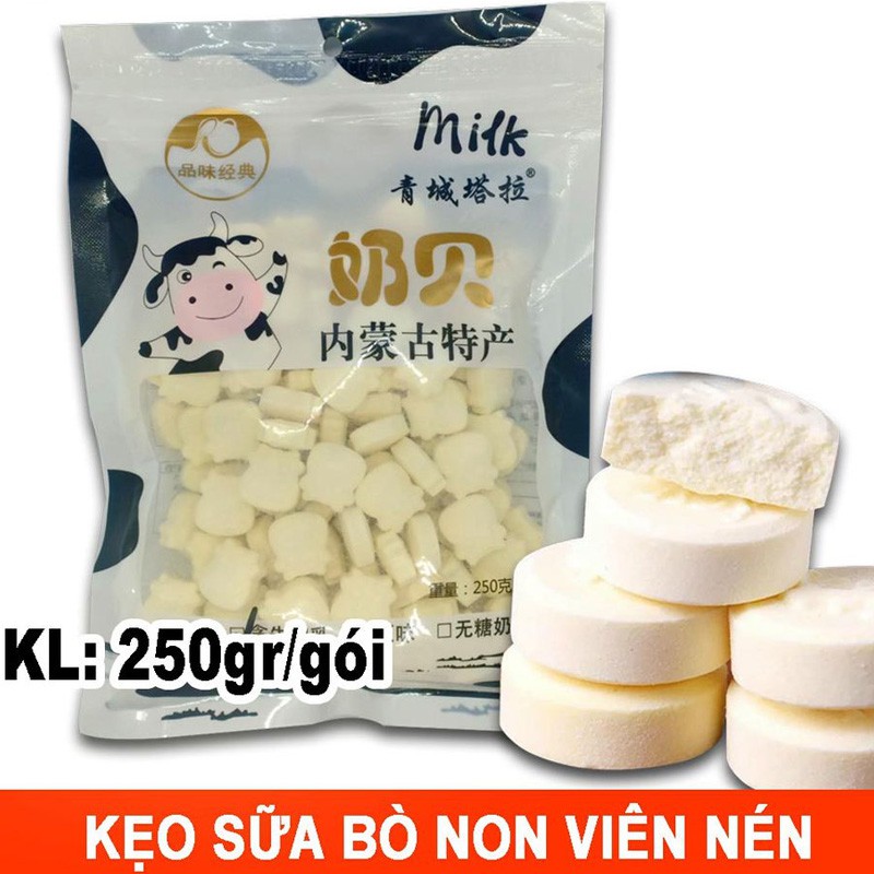 Young Cow's Milk Candy Tablets 250g Dairy cow flavored candy hot candy ...