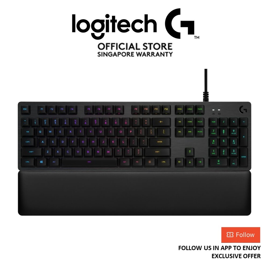 Logitech G513 RGB Mechanical Gaming Keyboard ,USB Passthrough - Brown ...