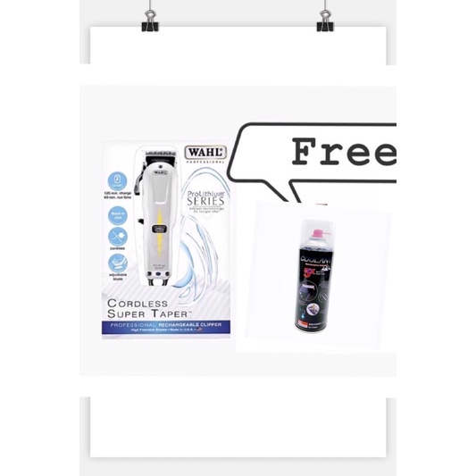 [Authorised Distributor] WAHL Cordless Taper Clipper free cutting cape ...