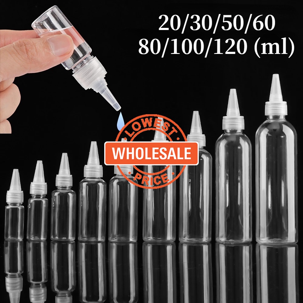 [ Wholesale Prices ] 5-120ml Transparent Squeeze Dropper Bottles/ Empty ...