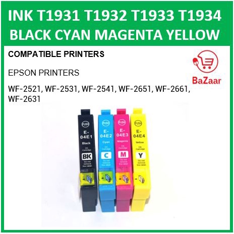 Compatible Epson 193 1931 T1932 T1933 T1934 Ink cartridge For WF-2521 ...
