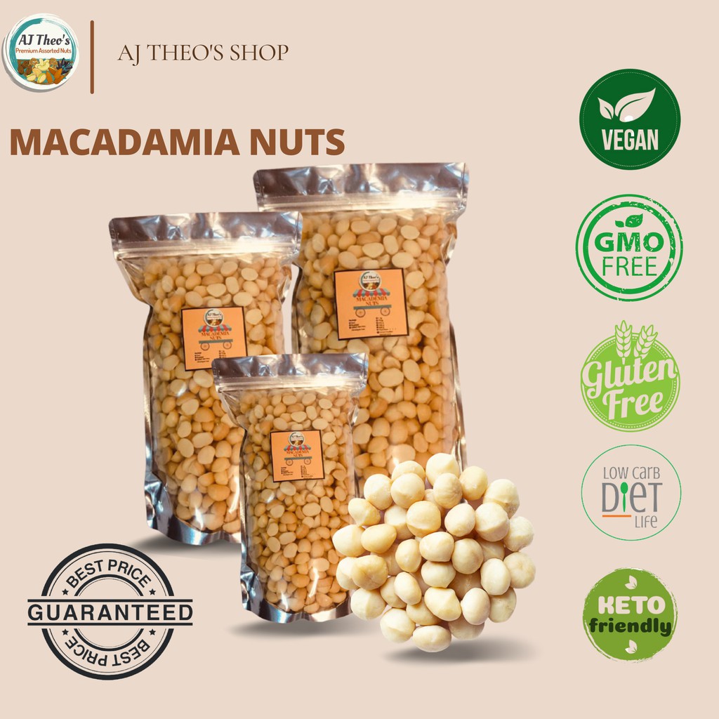 1kg Roasted Macadamia Nuts – Crunchy, Creamy & Gourmet Quality | Shopee ...
