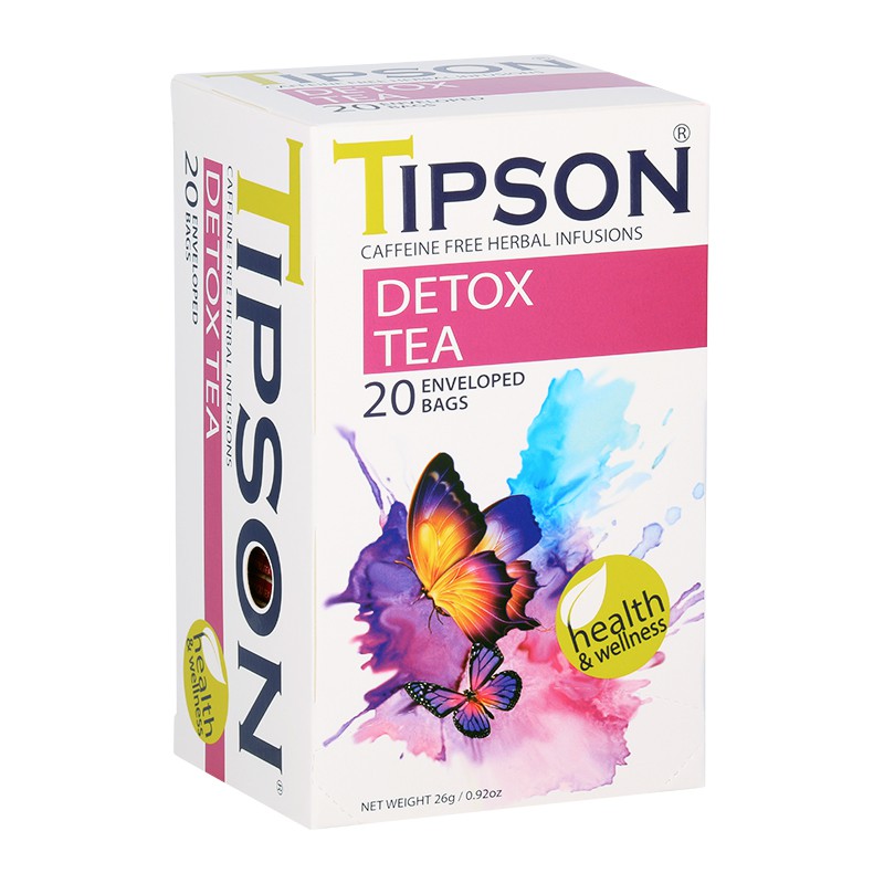 Tipson Detox Tea - 20 Tea Bags (Caffeine-free) | Shopee Singapore