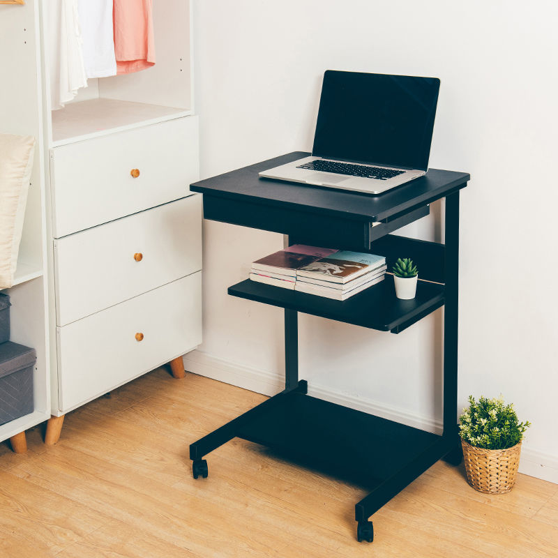 Small family movable computer desktop table small family bedroom ...