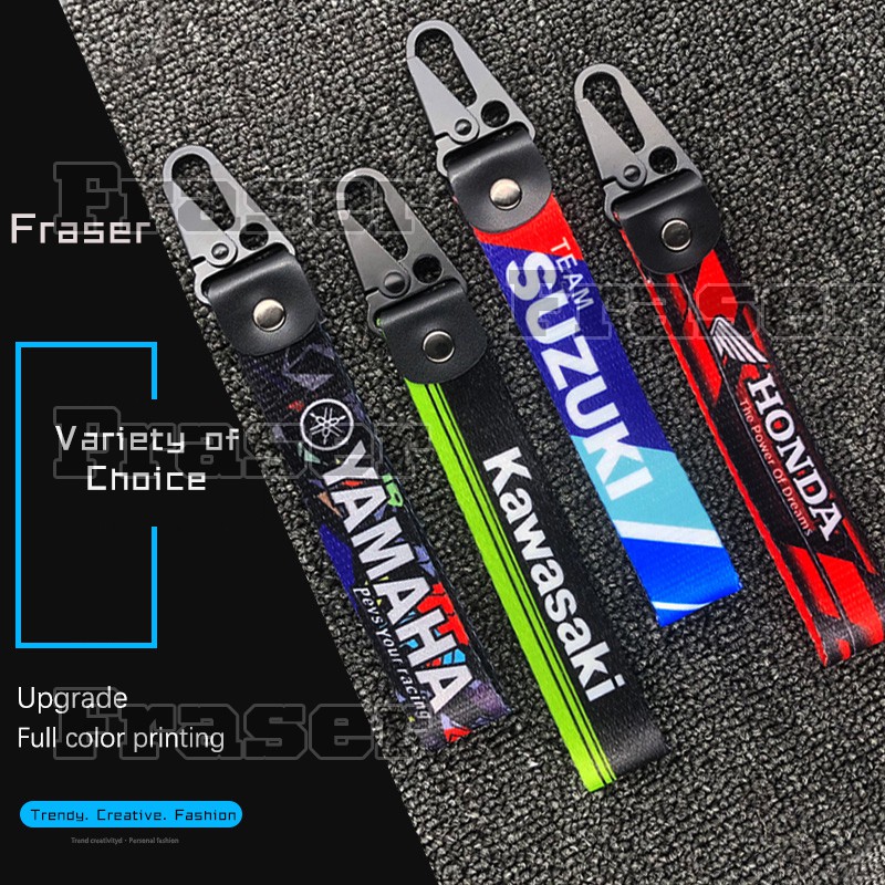 [All Brand] Motorcycle Durable Strap Key Ring Keyring Motocross Webbing ...