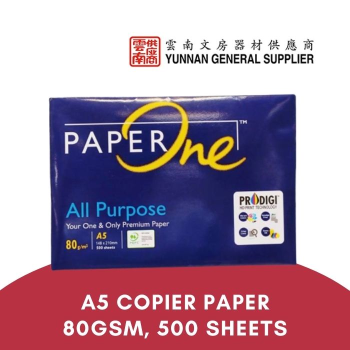 A5 Copier Paper 80gsm 500 sheets/pack | Paper One | Paper for Printing ...