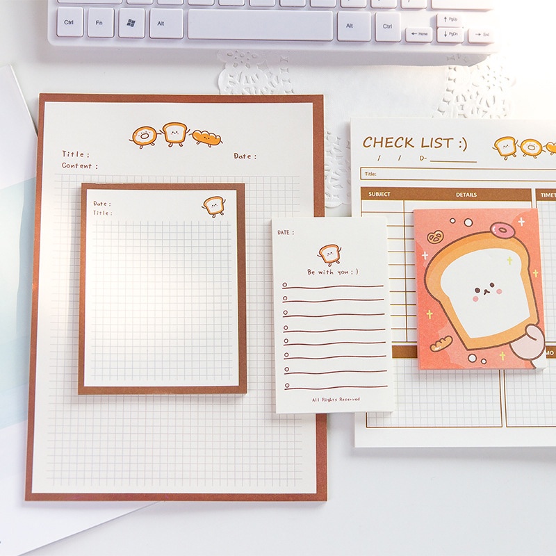 30 Sheets Ins Cute Sticky Notes Notebook Paper Memo Learning Hand ...