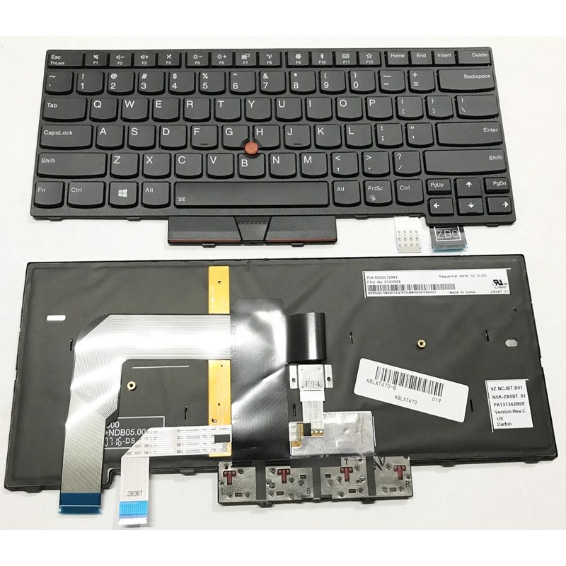 New Original For Lenovo Thinkpad T470 T480 A475 A485 US Layout Backlit ...