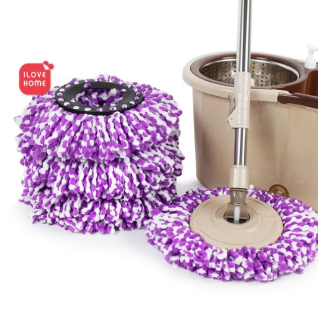 Microfibre Mop Head for 360 easy slim mop (Mop Head Only ) | Shopee ...