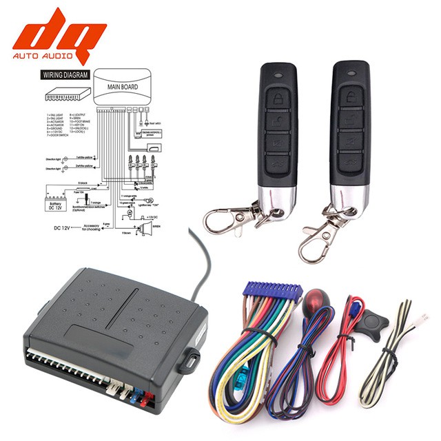 DC12V Universal 13P Car Alarm Systems Auto Remote Central Kit Door Lock ...