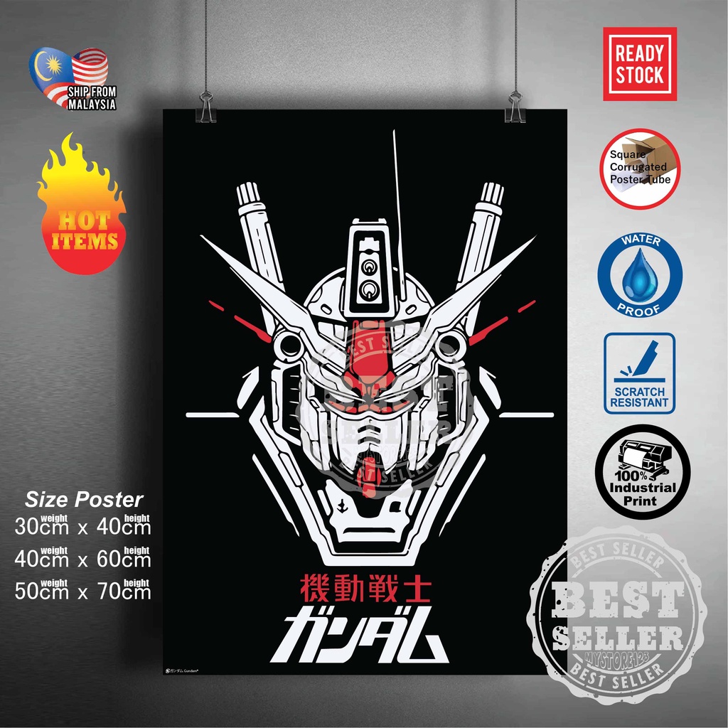 Mobile suit Gundam 144 RX-78-2 / RX78-2 / RX78 2 Gundam wall poster ...