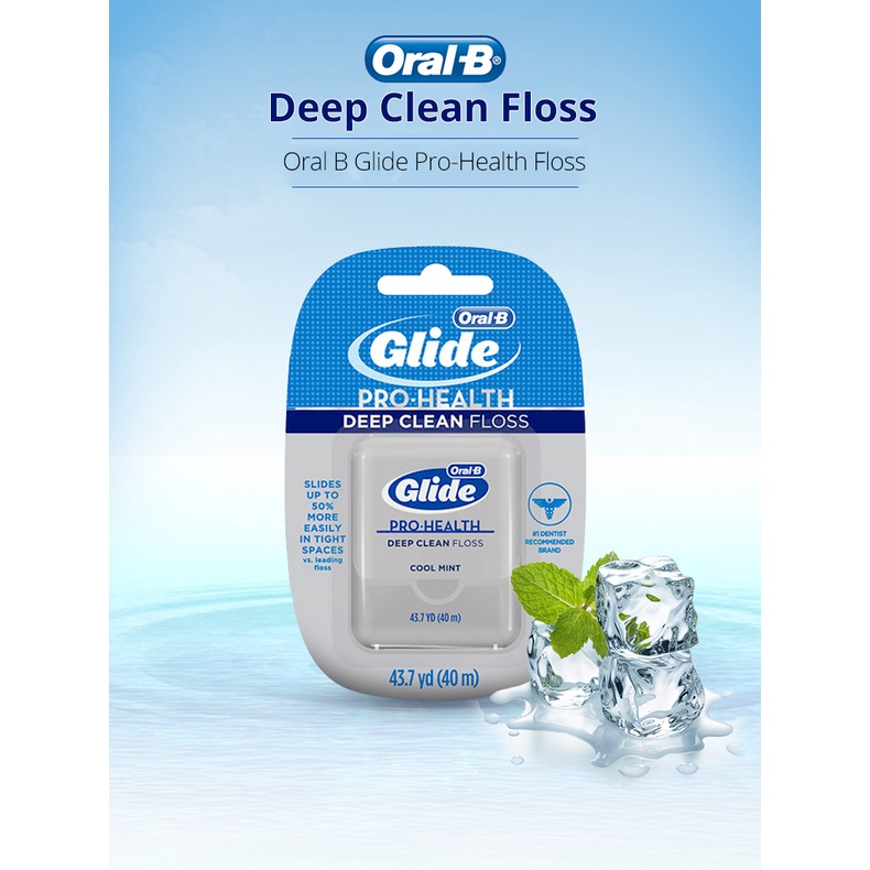 Oral B Glide Pro-Health Deep Cleaning Floss Portable Easy-Slide-In ...