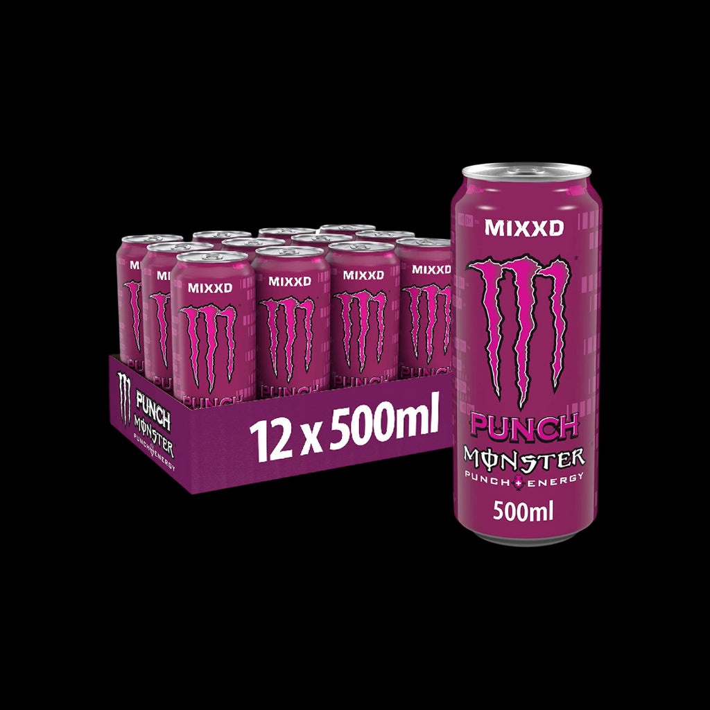 Carton (12x500ml) Monster Energy Mixxd Punch (Full sized can, From ...