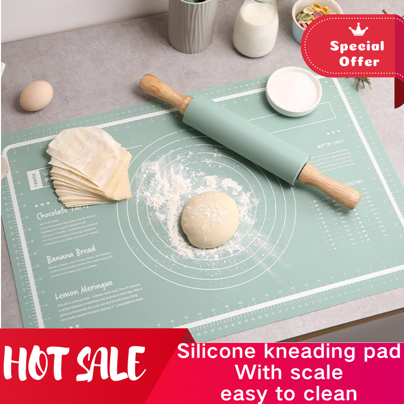 Silicone Baking Mat Nonstick Flour Rolling Scale Mat Kneading Household ...