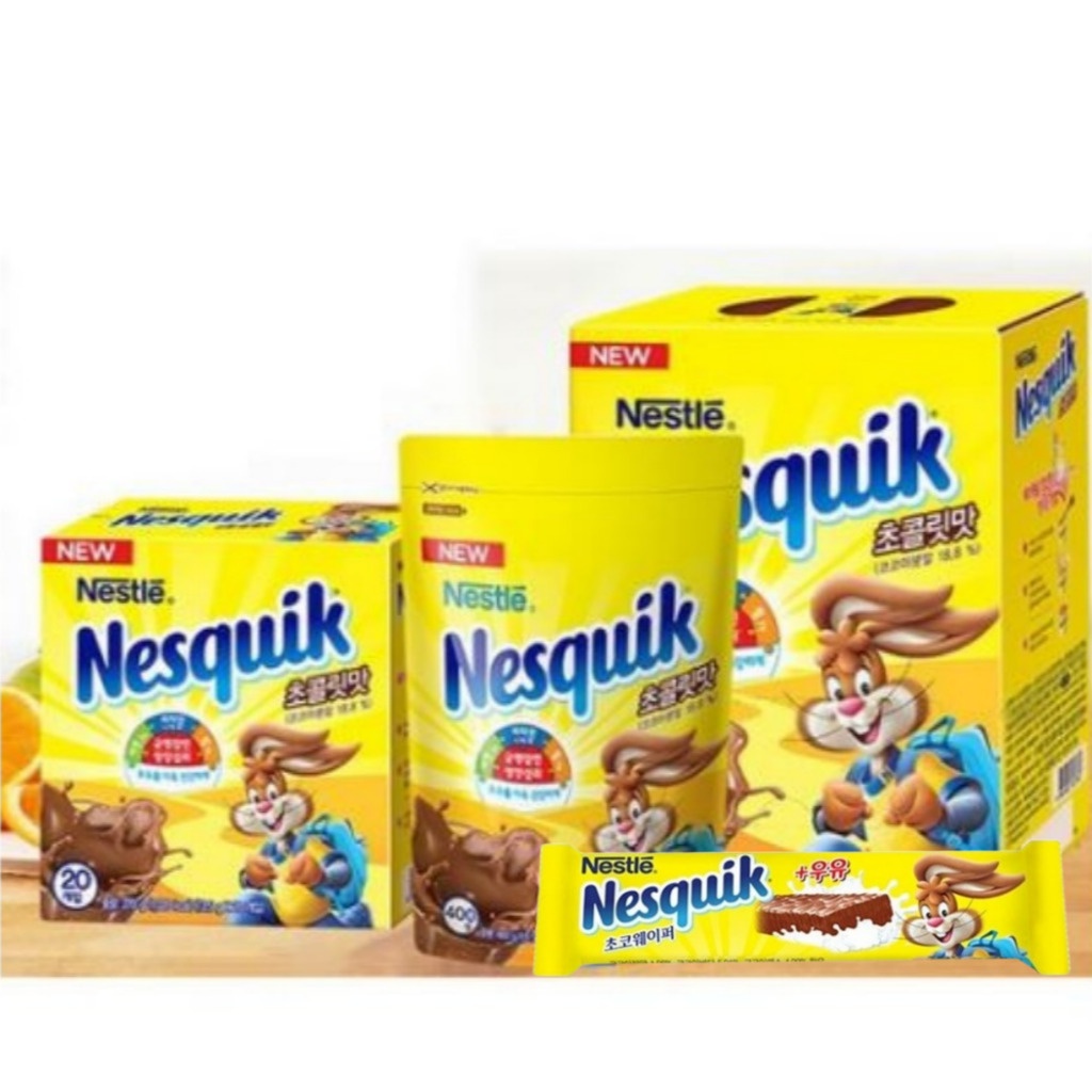 [Nesquik] Choco Stick 13.5g * 80 Sticks, 20 Sticks, Powder 400g, Wafer ...
